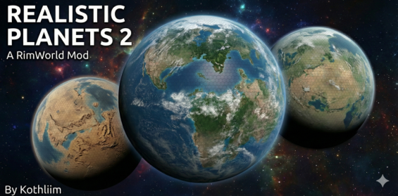 Realistic Planets 2 (BETA) 1.6 - RimWorld Mod データベース MOD紹介・まとめサイト