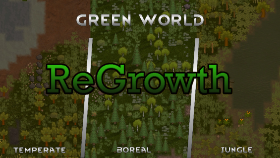 Greenworld - ReGrowth 1.6 - RimWorld Mod データベース MOD紹介・まとめサイト