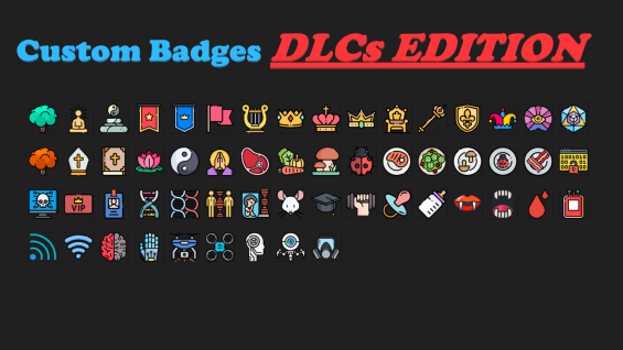 Custom Badges DLCs Edition 1.6 - RimWorld Mod データベース MOD紹介・まとめサイト