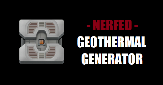 Nerfed Geothermal Generator 1.1 - RimWorld Mod データベース MOD紹介・まとめサイト