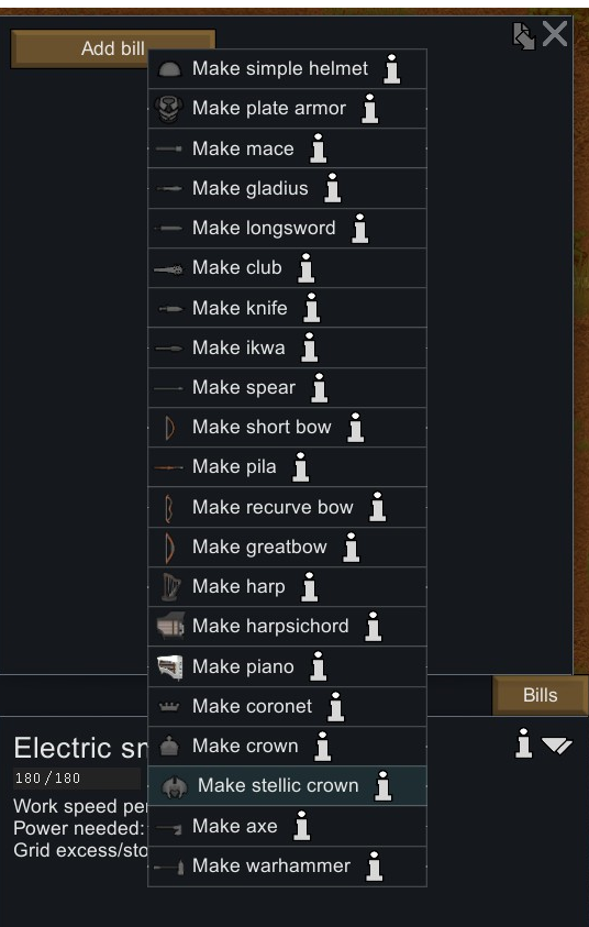 Craftable Stellic Crown 1.3 - RimWorld Mod データベース MOD紹介・まとめサイト