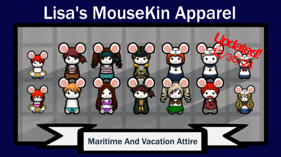 Lisa's Mousekin Apparel: Maritime and Vacation 1.5 - RimWorld Mod ...