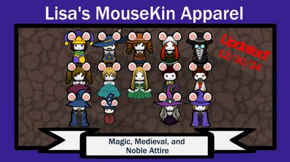 Lisa's Mousekin Apparel: Medieval 1.5 - RimWorld Mod データベース MOD紹介・まとめサイト