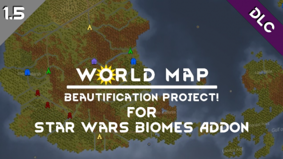 World Map Beautification Project - Star Wars Biomes Addon 1.5 ...