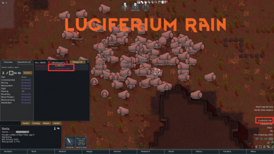 Luciferium Rain (DISCONTINUED) 0.17 - RimWorld Mod データベース MOD紹介・まとめサイト