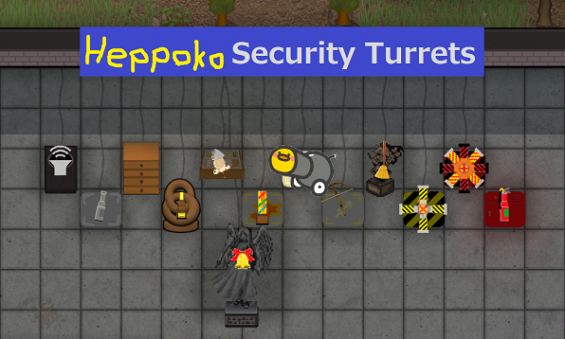 Heppoko Security Turrets [B18] 0.18 - RimWorld Mod データベース MOD紹介・まとめサイト