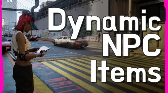 Dynamic NPC Items ゲームプレイ - Cyberpunk 2077 Mod データベース MOD紹介・まとめサイト