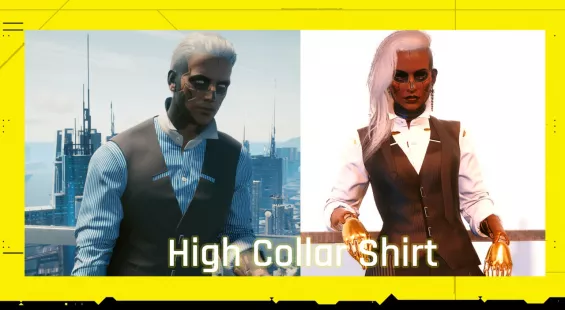 High Collar Shirt 防具・アーマー・服 - Cyberpunk 2077 Mod データベース MOD紹介・まとめサイト
