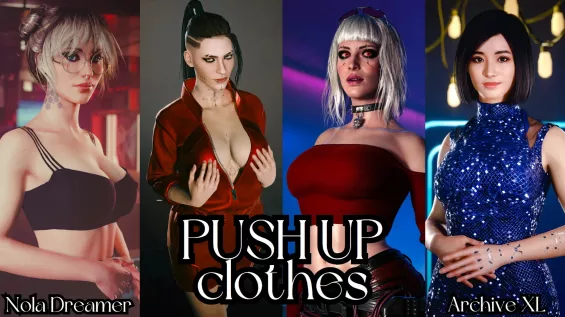 Nola Dreamer's clothes - PUSH UP body - Archive XL 防具・アーマー・服 - Cyberpunk 2077 Mod データベース MOD紹介 ...