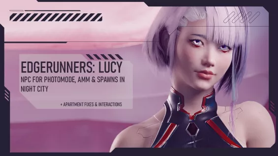Edgerunners Lucy NPC - Spawns in Night City plus AMM and Photomode AXL ...