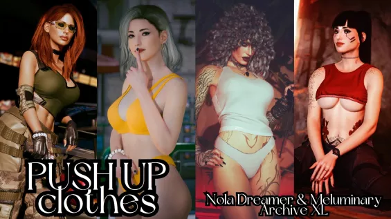 Nola x Meluminary clothing collection - PUSH UP body - ARCHIVE XL 防具・アーマー・服 - Cyberpunk 2077 Mod ...