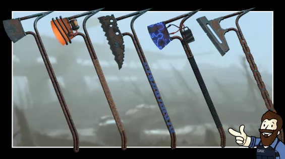 The Rebar Axe 日本語化対応 武器 - Fallout4 Mod データベース MOD紹介・まとめサイト