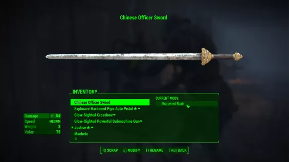 Sharpened blades - An alternative to serrated weapon mods 武器 - Fallout4 ...