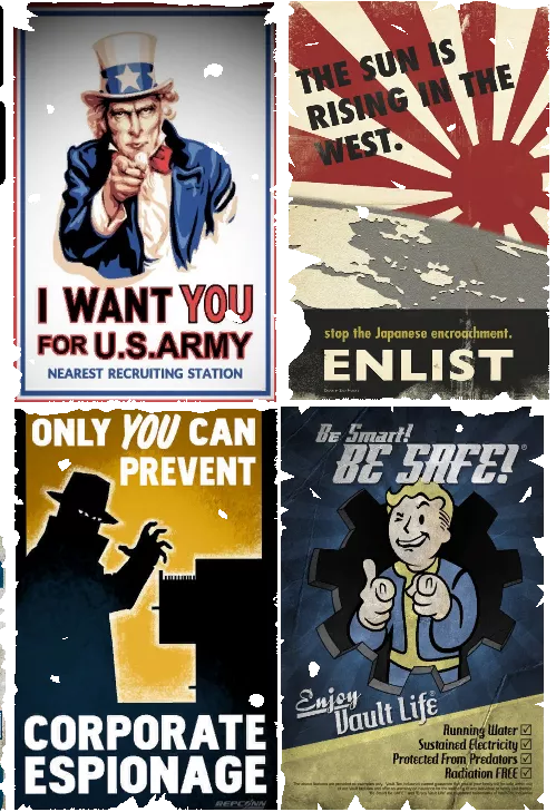 WWII Propaganda posters with cat poster クラフト - 家/居住地 - Fallout4 Mod ...