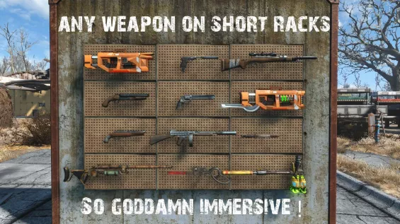 Weapon Rack Extended (WRE) イマージョン - Fallout4 Mod データベース MOD紹介・まとめサイト