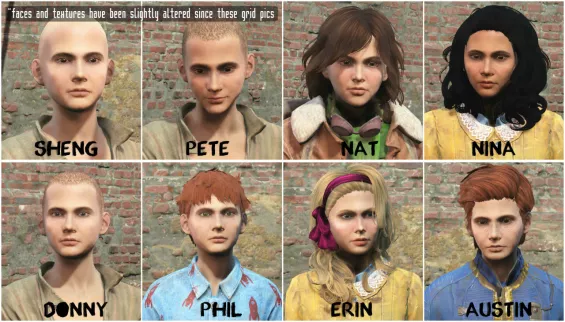 ANiceOakTree's Diverse Children NPC - Fallout4 Mod データベース MOD紹介・まとめサイト