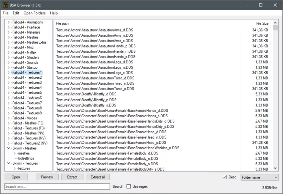 BSA Browser (with .BA2 support) ユーティリティ - Fallout4 Mod データベース MOD紹介・まとめサイト