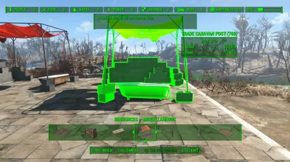 Unlocked Trade Caravan Post 居住地 - Fallout4 Mod データベース MOD紹介・まとめサイト