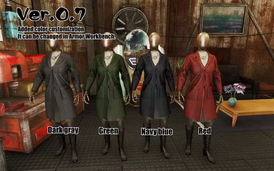 Long coat with skirt 服 - Fallout4 Mod データベース MOD紹介・まとめサイト