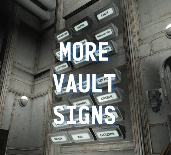 More Vault Signs 居住地 - Fallout4 Mod データベース MOD紹介・まとめサイト