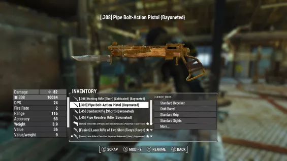 Bayonet without Handle 武器 - Fallout4 Mod データベース MOD紹介・まとめサイト