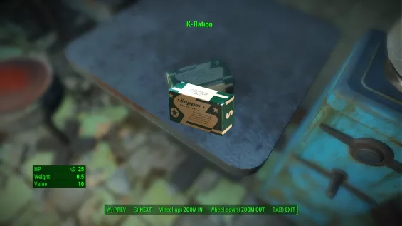 World War II K-Rations モデル・テクスチャ - Fallout4 Mod データベース MOD紹介・まとめサイト