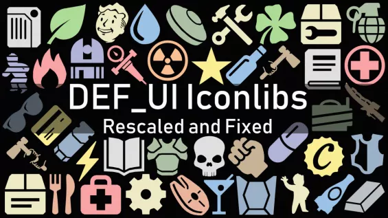 DEF_UI Iconlibs Rescaled and Fixed インターフェース - Fallout4 Mod データベース MOD紹介・まとめサイト