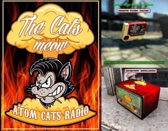 The Cat's Meow -Atom Cats Radio- ラジオ - Fallout4 Mod データベース MOD紹介・まとめサイト
