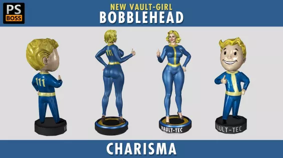 New Vault-Girl - Charisma Bobblehead 収集品・宝探し - Fallout4 Mod データベース MOD ...