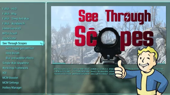 See Through Scopes - MCM Settings Menu 日本語化対応 インターフェース - Fallout4 Mod データベース MOD紹介・まとめサイト