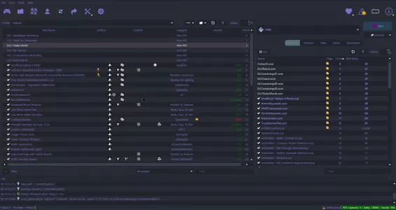 DARK VEIL - Mod Organizer 2 Themes インターフェース - Fallout4 Mod データベース MOD紹介 ...