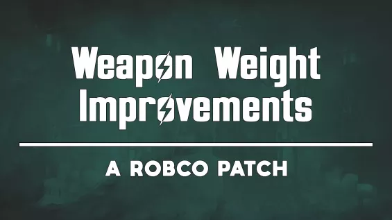 Weapon Weight Improvements パッチ - Fallout4 Mod データベース MOD紹介・まとめサイト