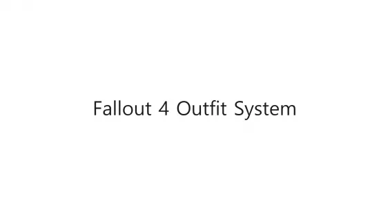 Fallout 4 Outfit System ゲームシステム変更 - Fallout4 Mod データベース MOD紹介・まとめサイト