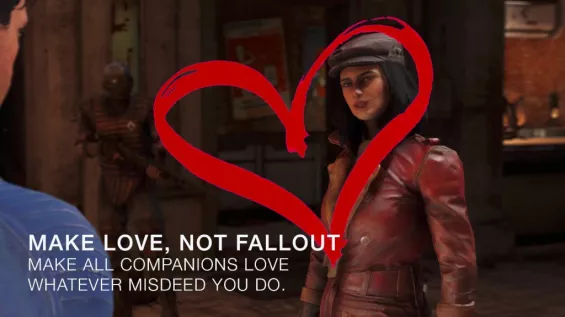 Make Love Not Fallout (Companions always love your actions) ゲームプレイ ...