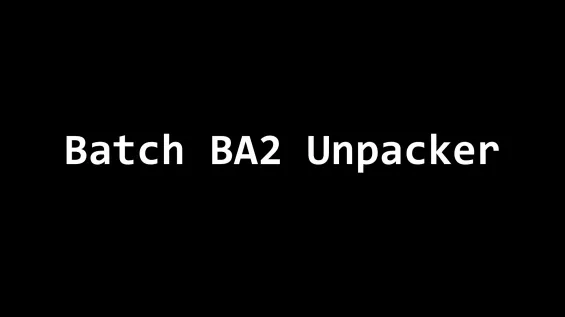 Batch BA2 Unpacker - Avoid BA2 Limit ユーティリティ - Fallout4 Mod データベース MOD ...