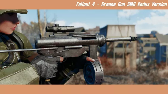 Grease Gun SMG M3 - Redux Version 武器 - Fallout4 Mod データベース MOD紹介・まとめサイト