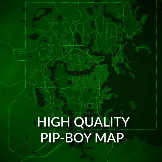 High Quality Pip-Boy Map インターフェース - Fallout4 Mod データベース MOD紹介・まとめサイト