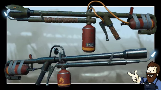 The Flamer Rifle (Last of Us Flamethrower) 日本語化対応 武器 - Fallout4 Mod ...