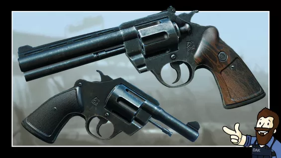 The Police Pistol (and Colt Python) - Fallout New Vegas 日本語化対応 武器 ...