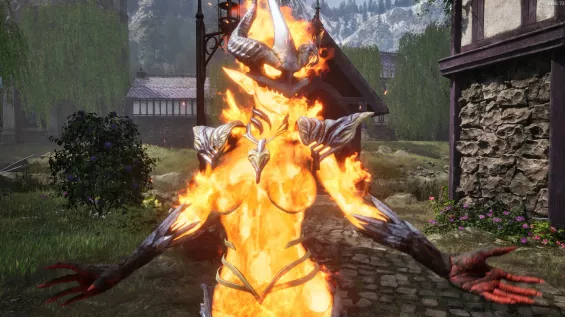 Toasted Marshmallows - Sexy Flame Atronach モデル・テクスチャ - Oblivion Remastered Mod データベース MOD紹介・まとめサイト