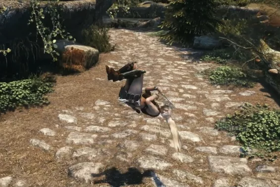Freerun in Skyrim - Acrobatic Jump Replacer モーション - Skyrim Mod データベース ...