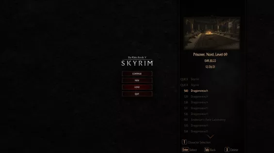Dear Diary Dark Mode - SkyUI Menus Replacer LE インターフェース - Skyrim Mod ...