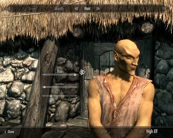Clean Shave - Bald Head Hairstyle 髪・顔・体 - Skyrim Mod データベース MOD紹介・まとめサイト