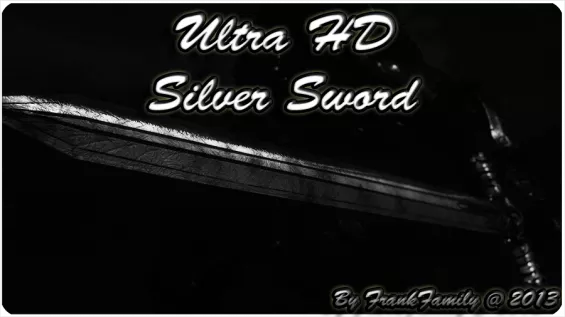 Frankly HD Silver Sword モデル・テクスチャ - Skyrim Mod データベース MOD紹介・まとめサイト