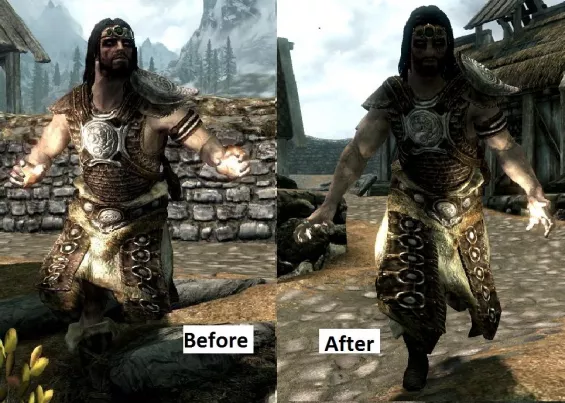 Running With Spells - New Animation モーション - Skyrim Mod データベース MOD紹介・まとめサイト