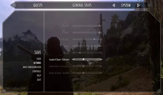 Sounds of Skyrim - Volume Sliders サウンド・ボイス - Skyrim Mod データベース MOD紹介・まとめサイト