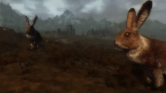 Replace Mammoths with Enormous Rabbits クリーチャー - Skyrim Mod データベース MOD紹介 ...