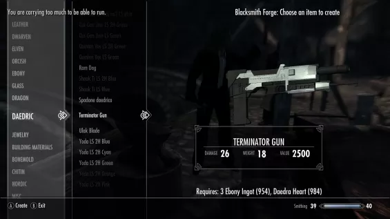 Terminator Plasma Rifle 武器 - Skyrim Mod データベース MOD紹介・まとめサイト