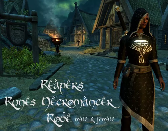 Reapers Necromancer Runes Robe 服・ローブ - Skyrim Mod データベース MOD紹介・まとめサイト