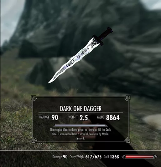 Dark One Dagger - Standalone 武器 - Skyrim Mod データベース MOD紹介・まとめサイト